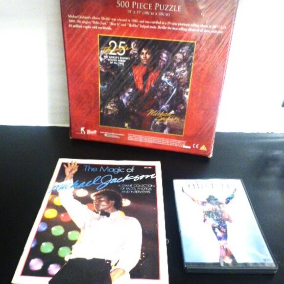Vintage | Media | Michael Jackson Thriller Puzzle 50pc This Is It Dvd ...